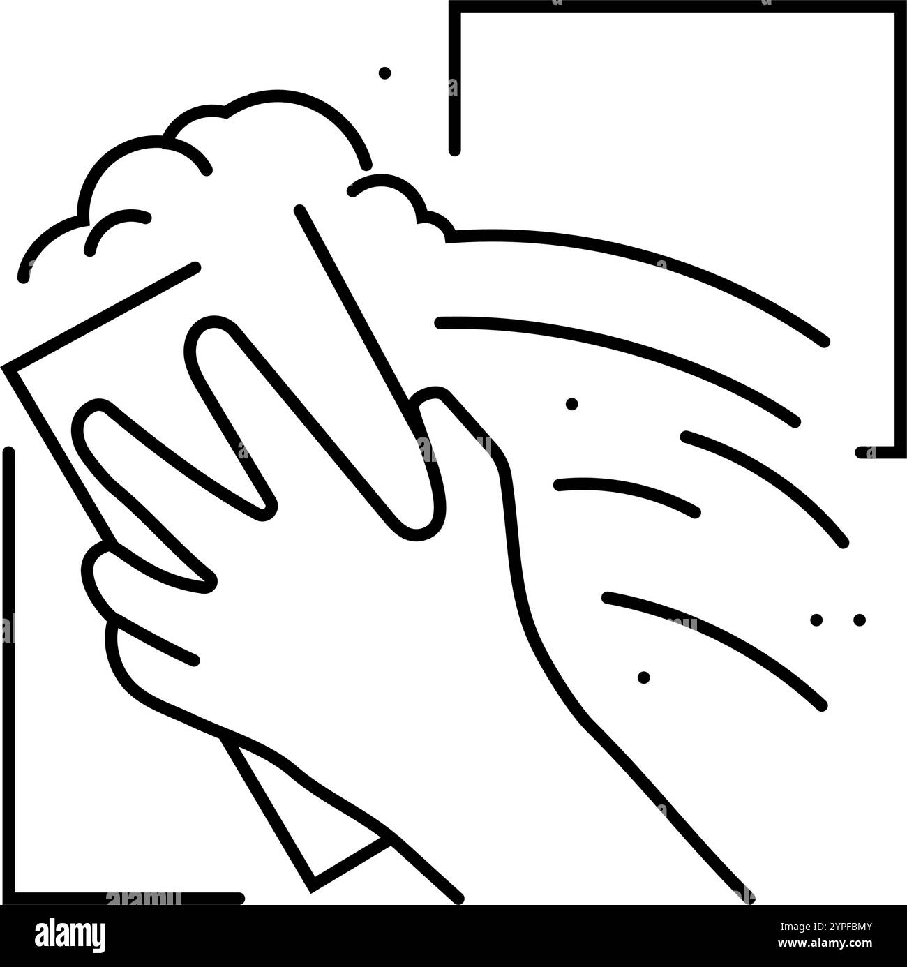 corrosive bleach line icon vector illustration Stock Vector Image & Art ...