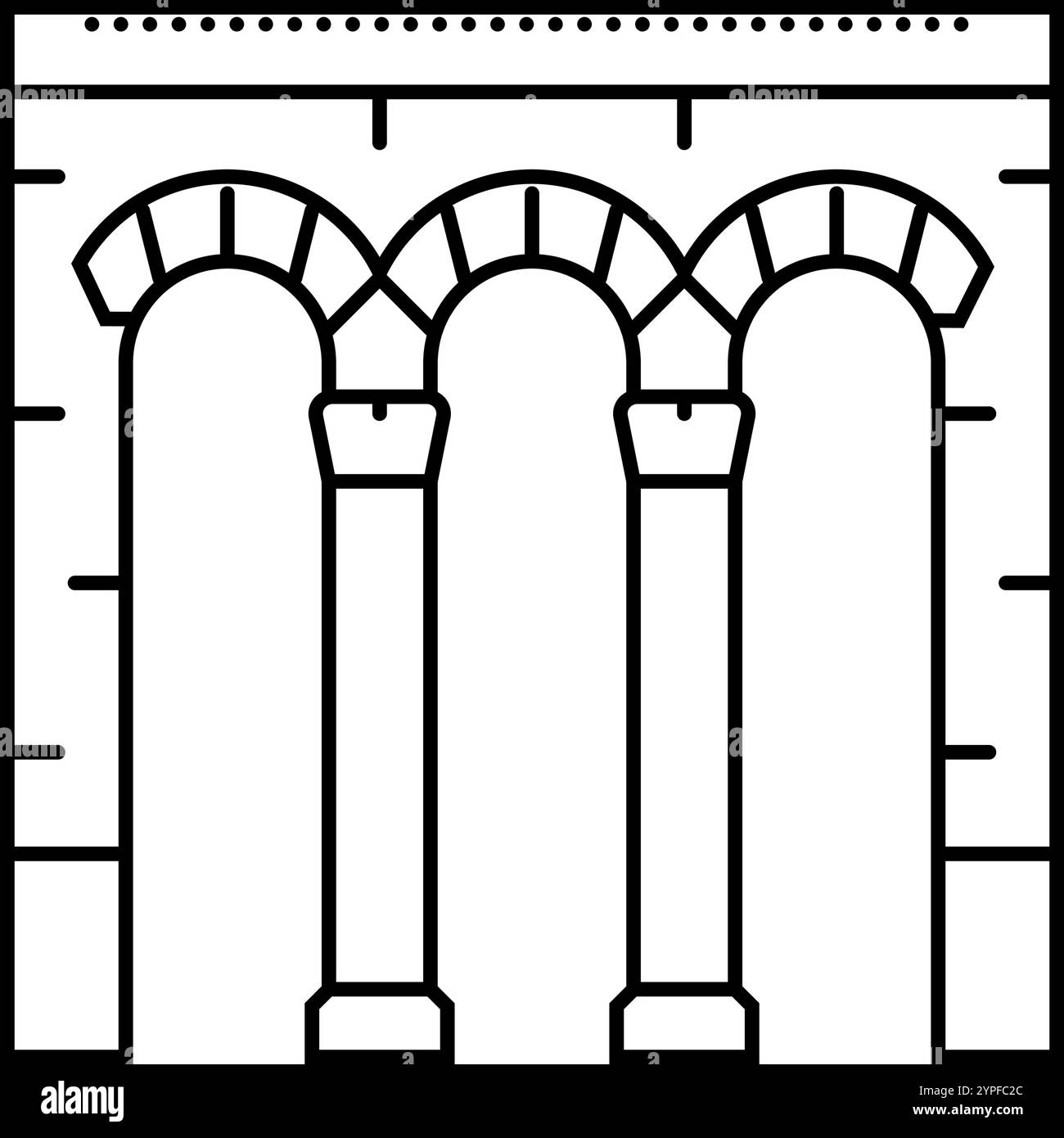 arch byzantine line icon vector illustration Stock Vector Image & Art ...