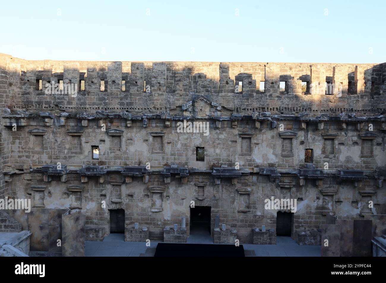 Ancient Theater of Aspendos, Ancient City Ruins Turkey Stock Photo - Alamy
