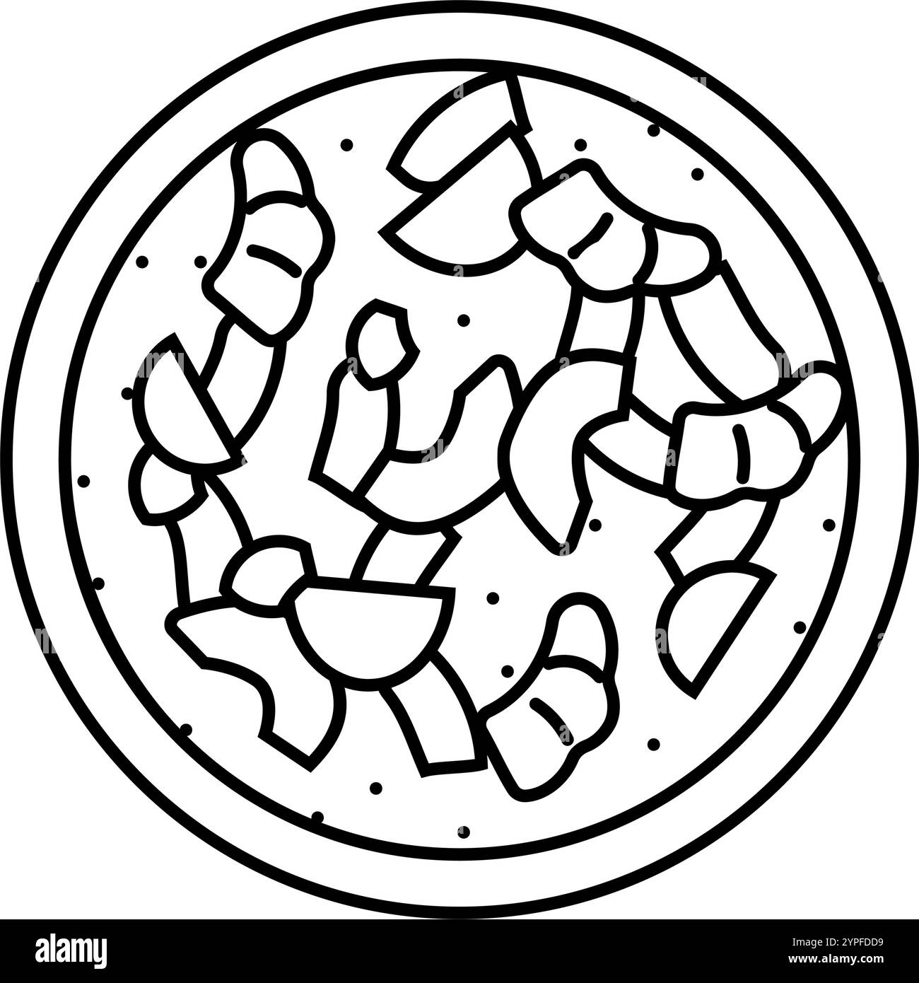 ceviche fish line icon vector illustration Stock Vector Image & Art - Alamy