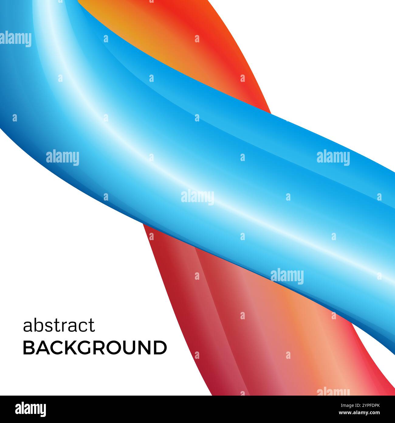 Color abstract composition of the blue and red watercolor waves. Vector ...