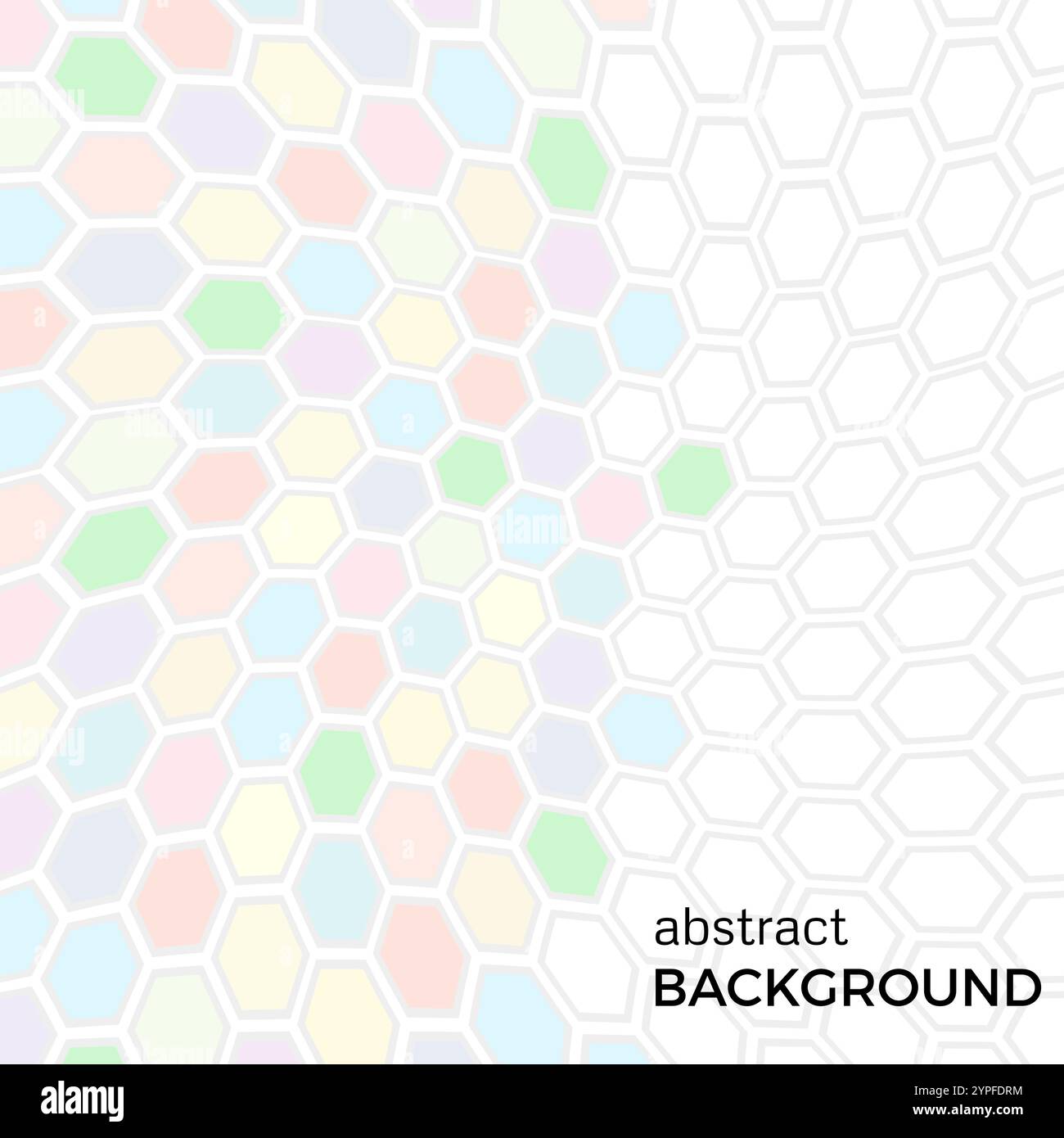 Abstract background with color hexagons elements. Vector illustration ...