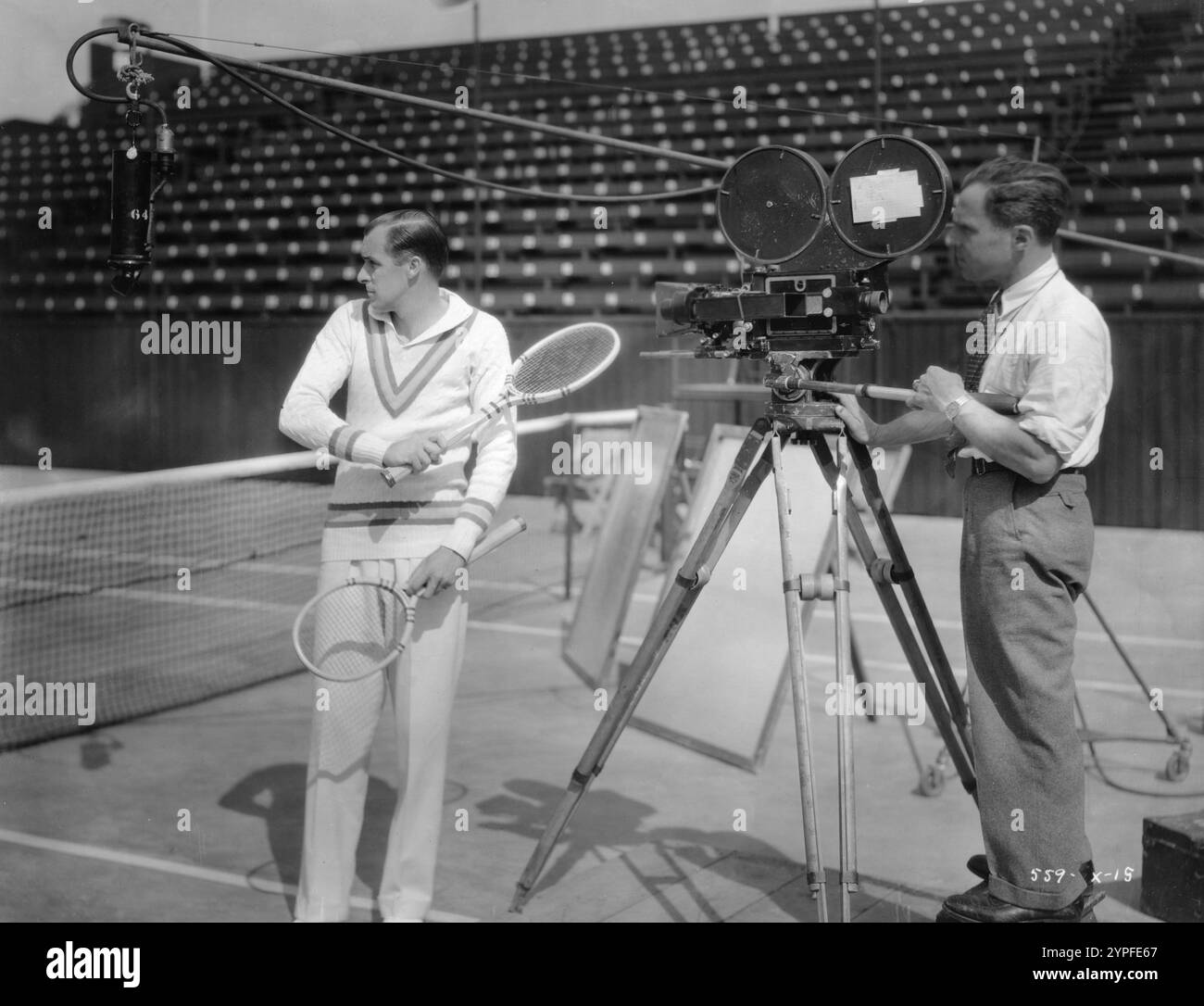 American Tennis Champion BILL TILDEN filming TENNIS TECHNIQUE 1932 ...
