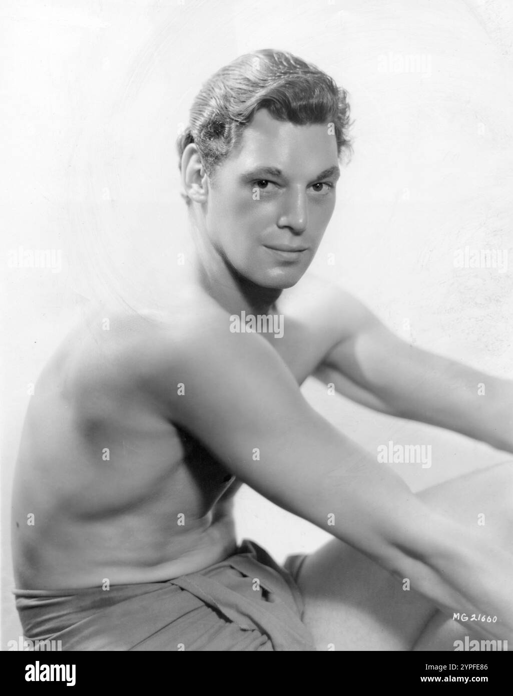 A Publicity Portrait of Olympic Swimmer JOHNNY WEISSMULLER for his ...