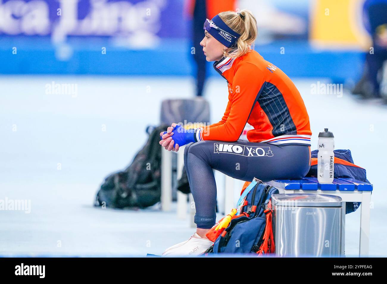 BEIJING, CHINA - NOVEMBER 30: Joy Beune competing on the Women's 3000m ...