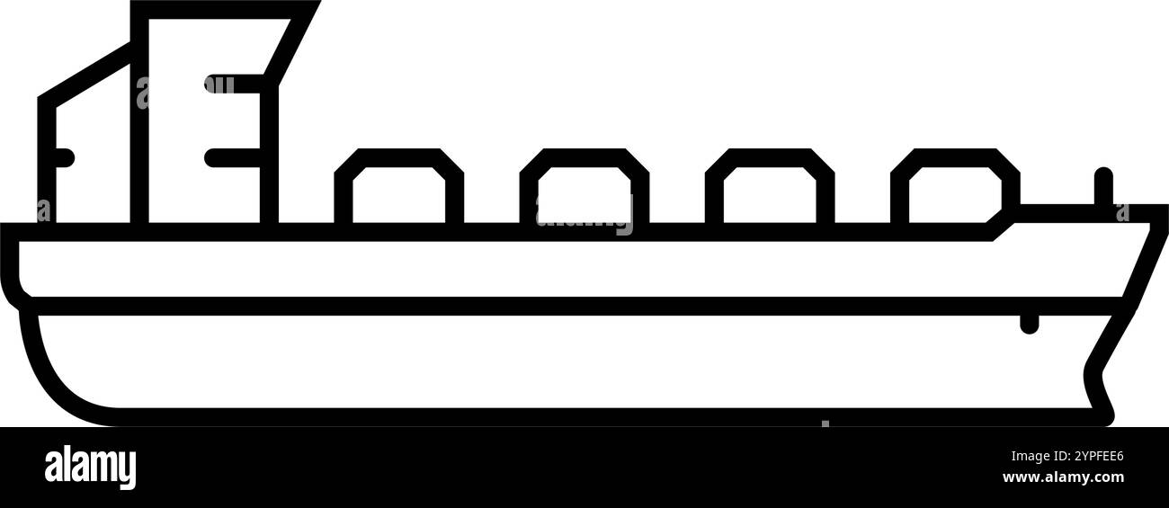 Bulk carrier ship deck Stock Vector Images - Alamy