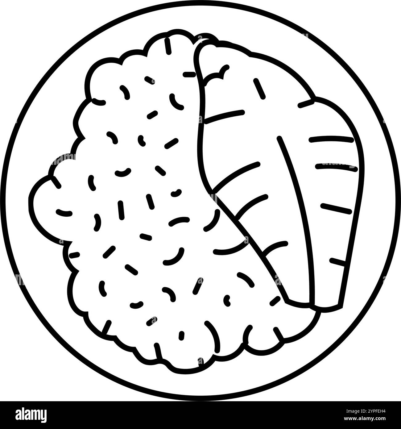 tempura fish line icon vector illustration Stock Vector Image & Art - Alamy