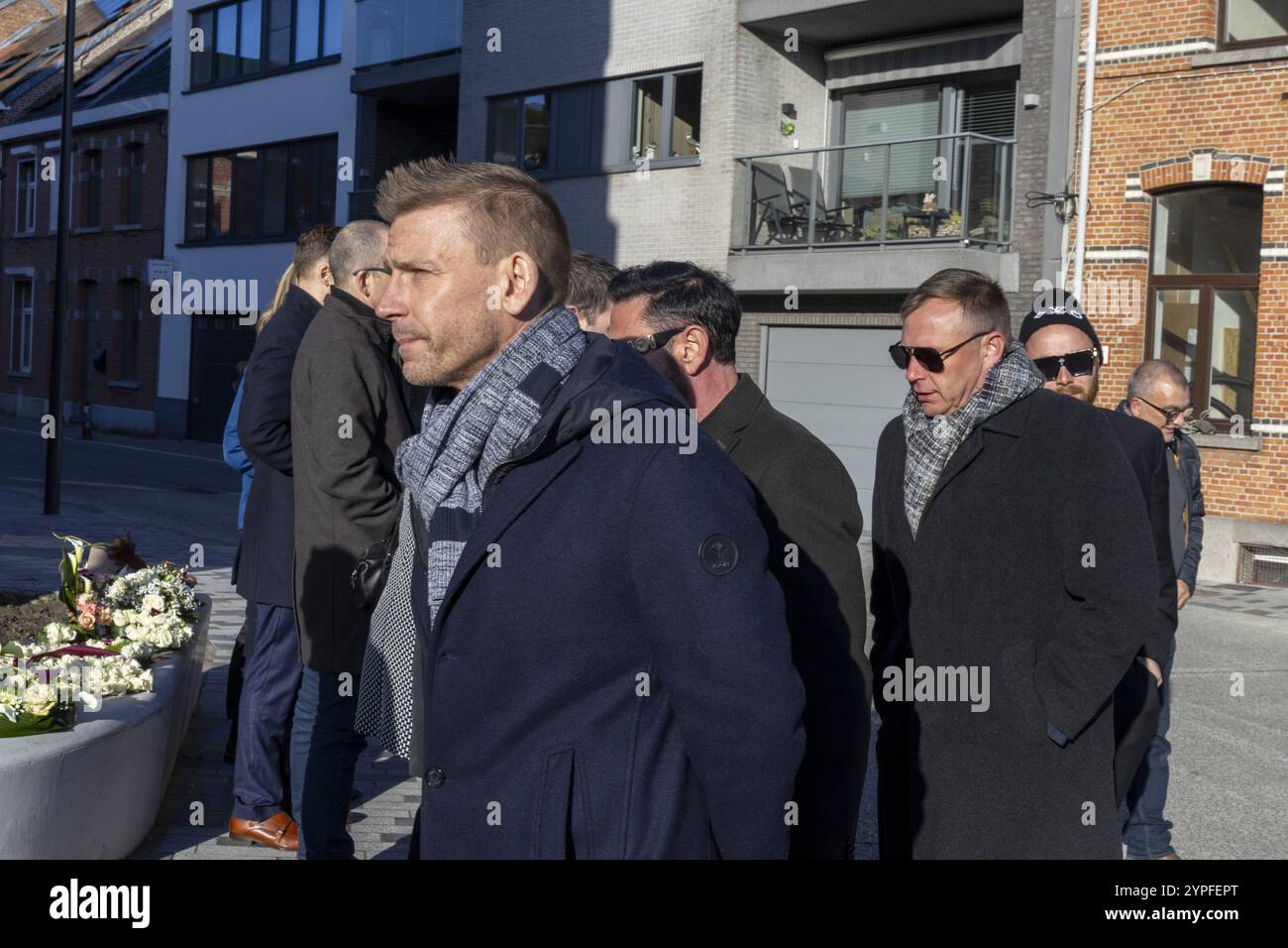 Members of Get Ready arrive for the funeral ceremony of Glenn De Gendt ...
