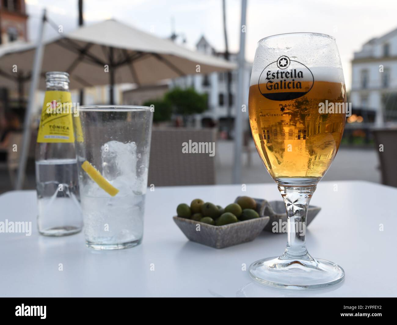 Spain extremadura merida plaza hi-res stock photography and images - Alamy