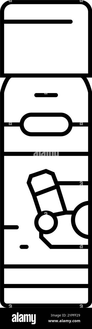 engine degreaser car care line icon vector illustration Stock Vector ...