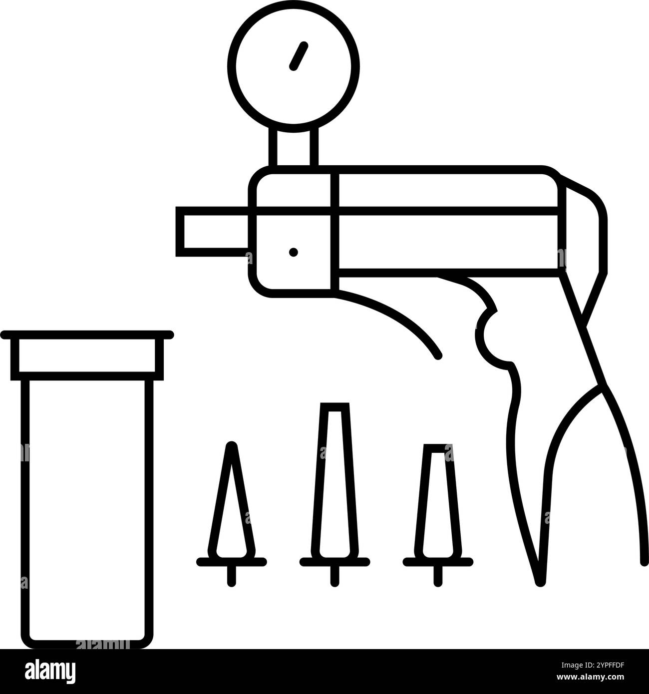 brake bleeder kit line icon vector illustration Stock Vector Image ...