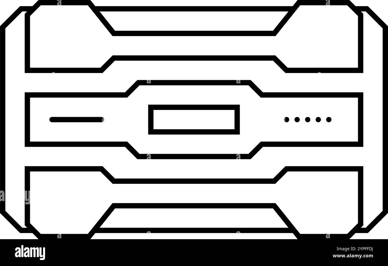 car battery charger car line icon vector illustration Stock Vector ...