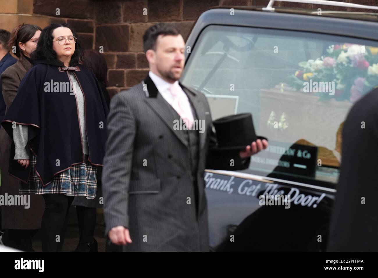 Ashley Storrie following the funeral of her mother and Scottish ...