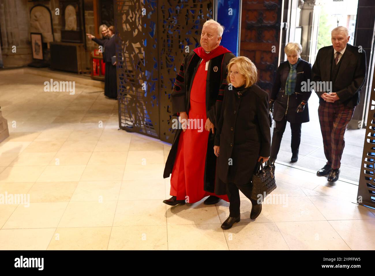 Alex Salmond's wife Moira Salmond arrives at St Giles Cathedral in ...