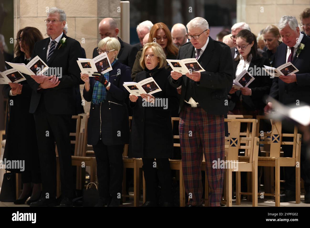 Kenny MacAskill (left) and Alex Salmond's wife Moira at St Giles ...