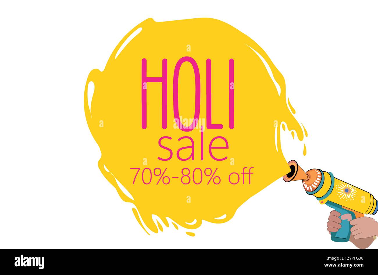 Holi pichkari water guns hi-res stock photography and images - Alamy
