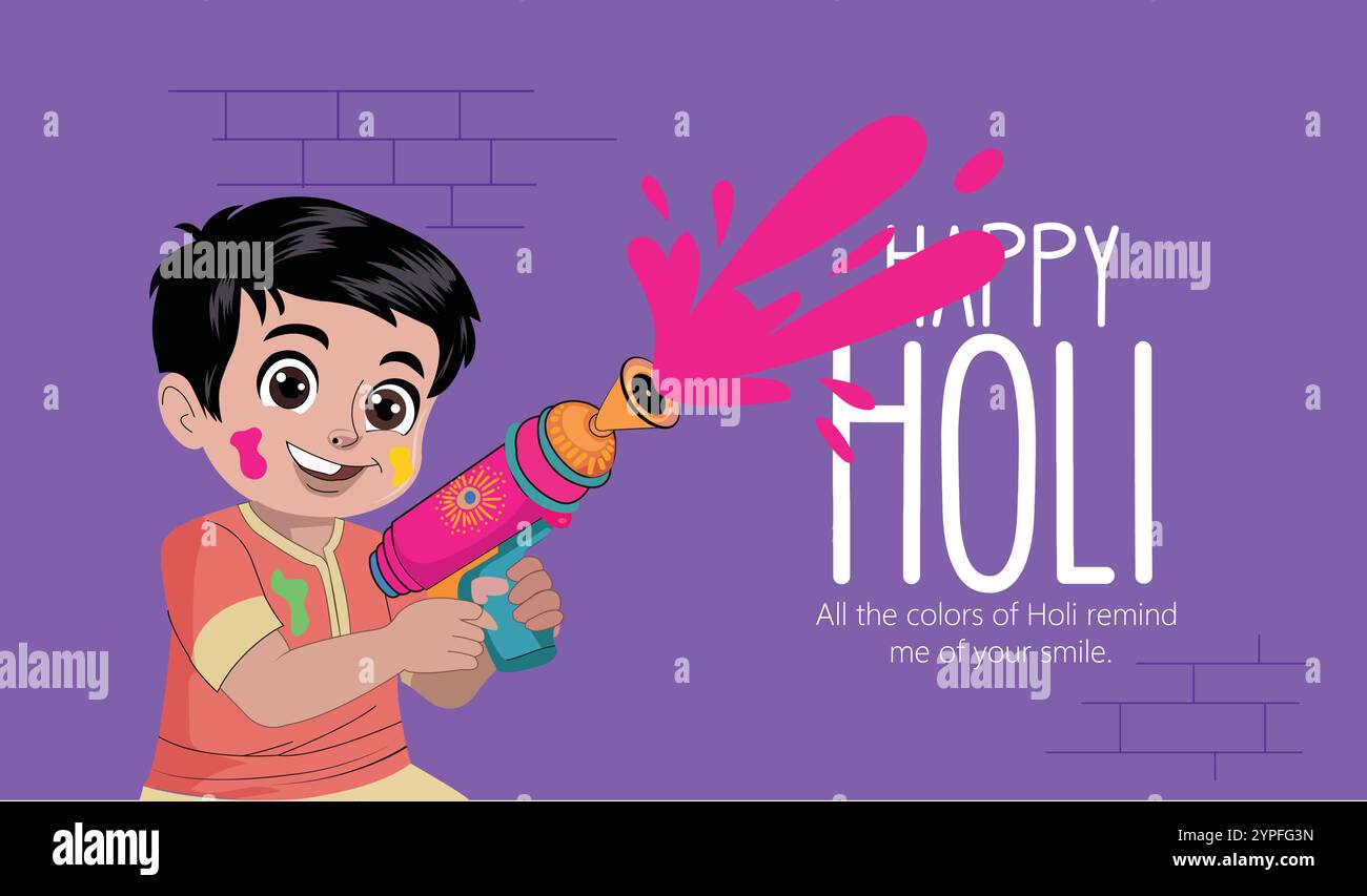 Holi pichkari water guns hi-res stock photography and images - Alamy
