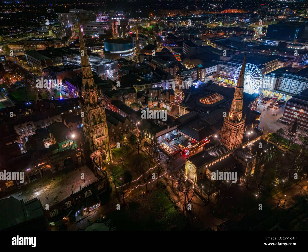 Coventry Christmas Market and Cathedral Stock Photo - Alamy