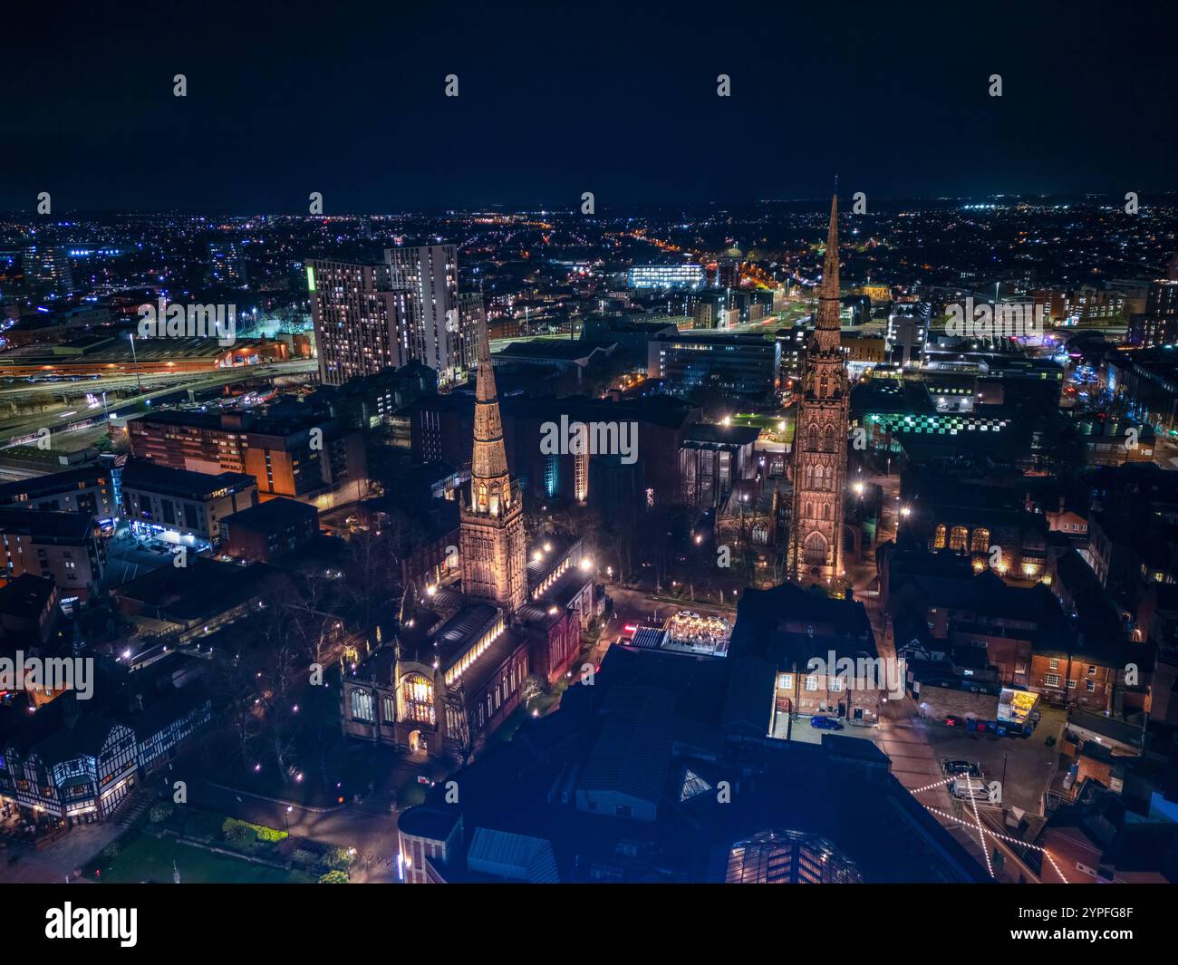 Coventry Christmas Market and Cathedral Stock Photo - Alamy
