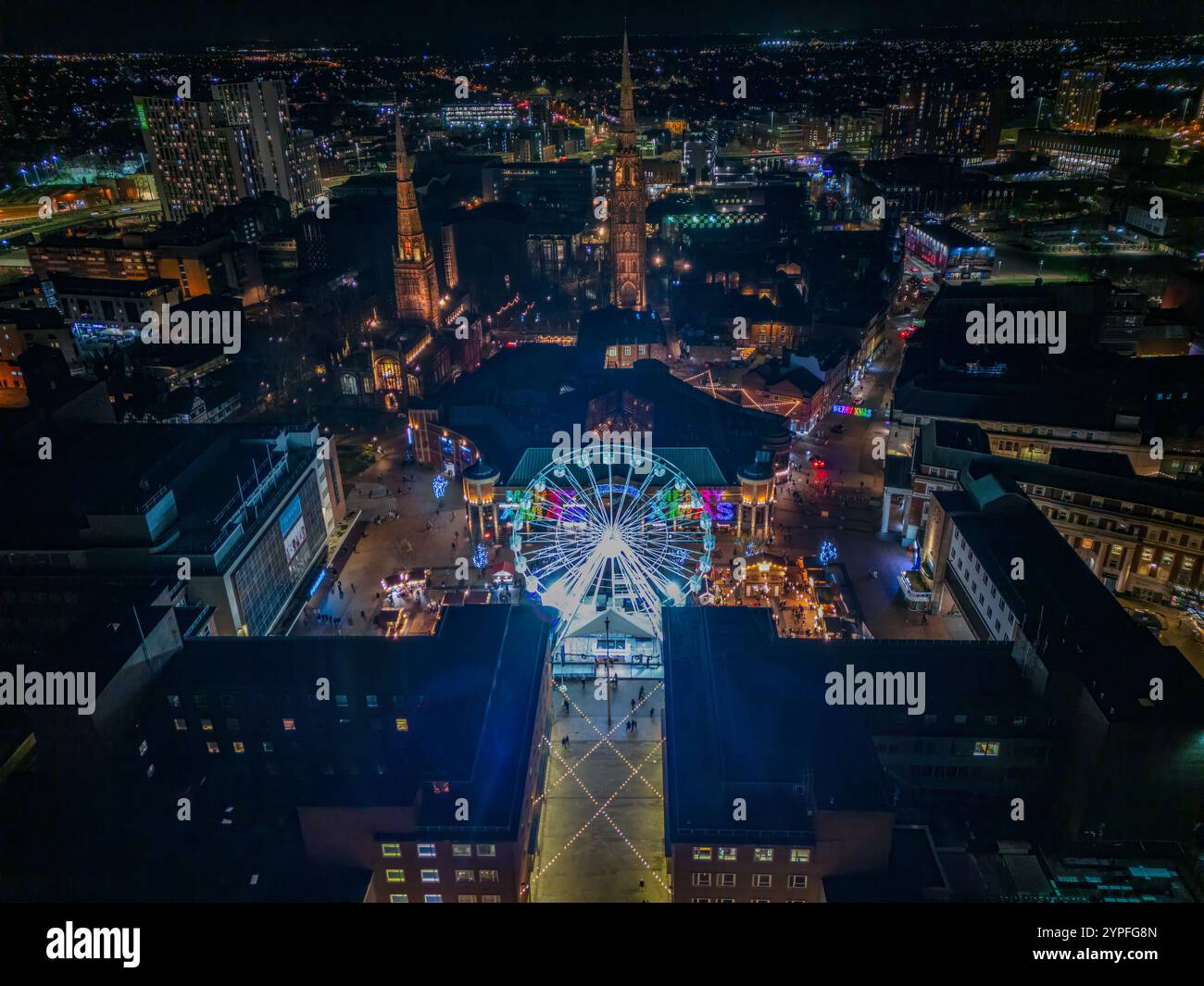 Coventry Christmas Market and Cathedral Stock Photo - Alamy