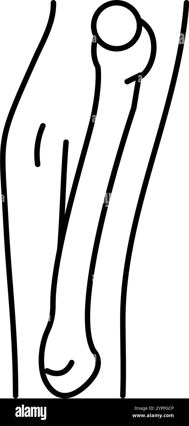 hairline fracture line icon vector illustration Stock Vector Image ...