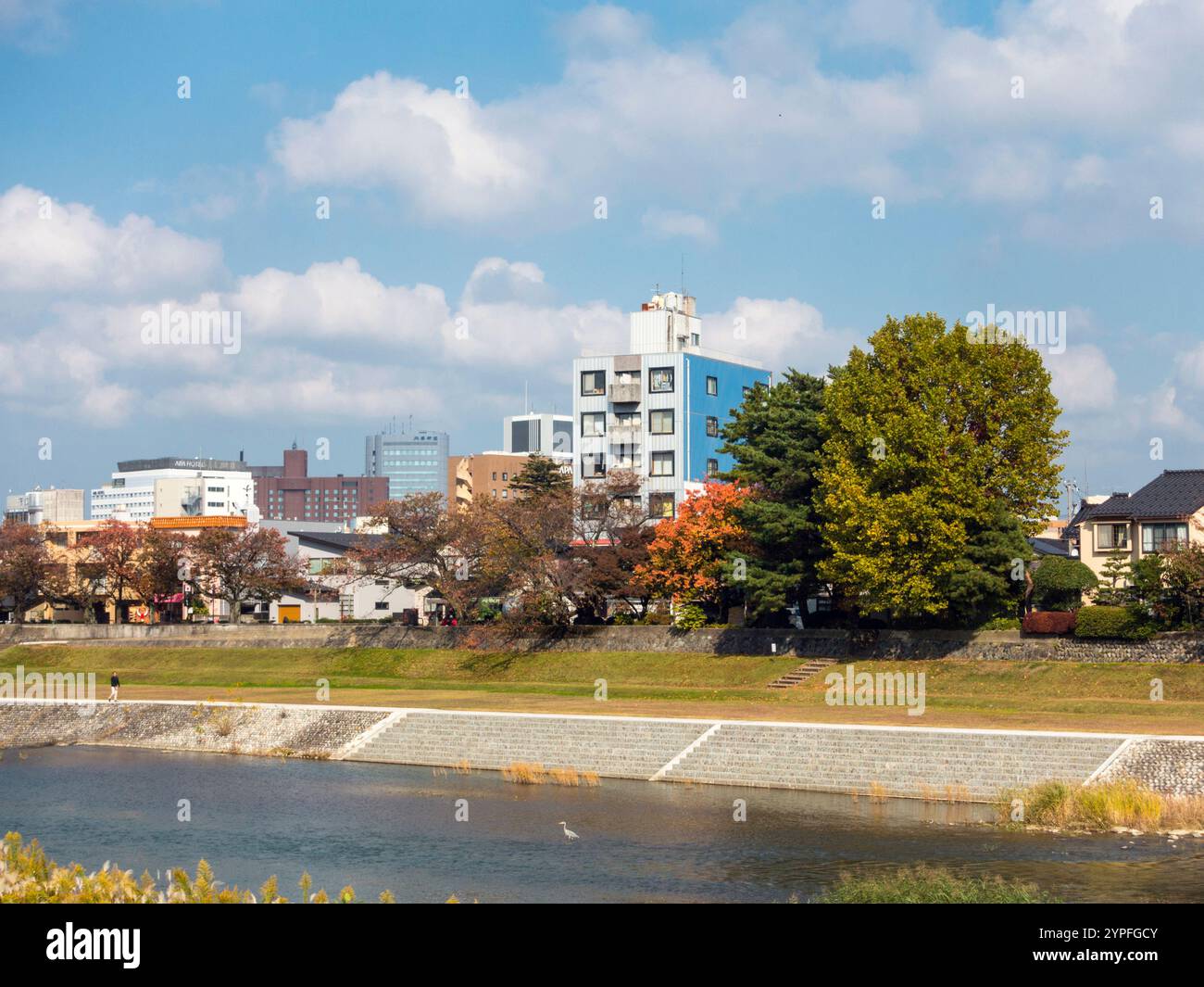 Along the Sai River in Kanazawa/Japan Stock Photo - Alamy