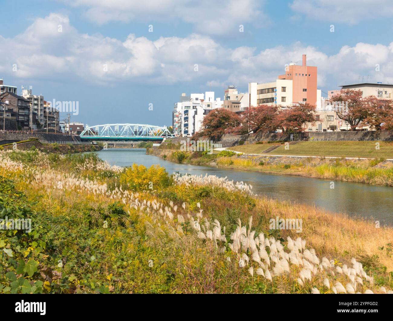 Along the Sai River in Kanazawa/Japan Stock Photo - Alamy