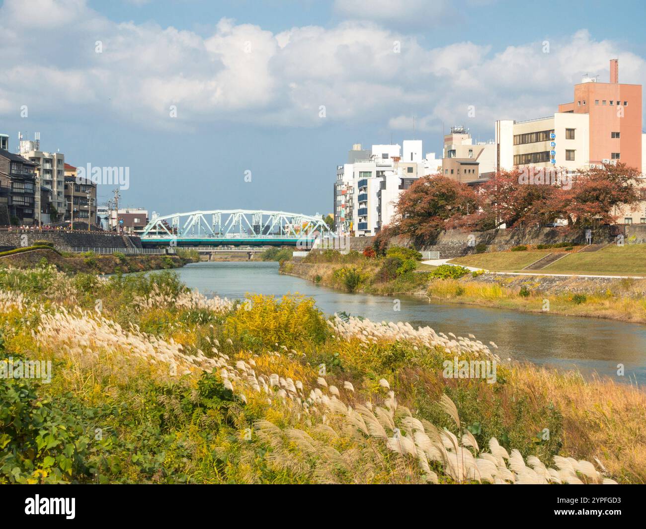 Along the Sai River in Kanazawa/Japan Stock Photo - Alamy