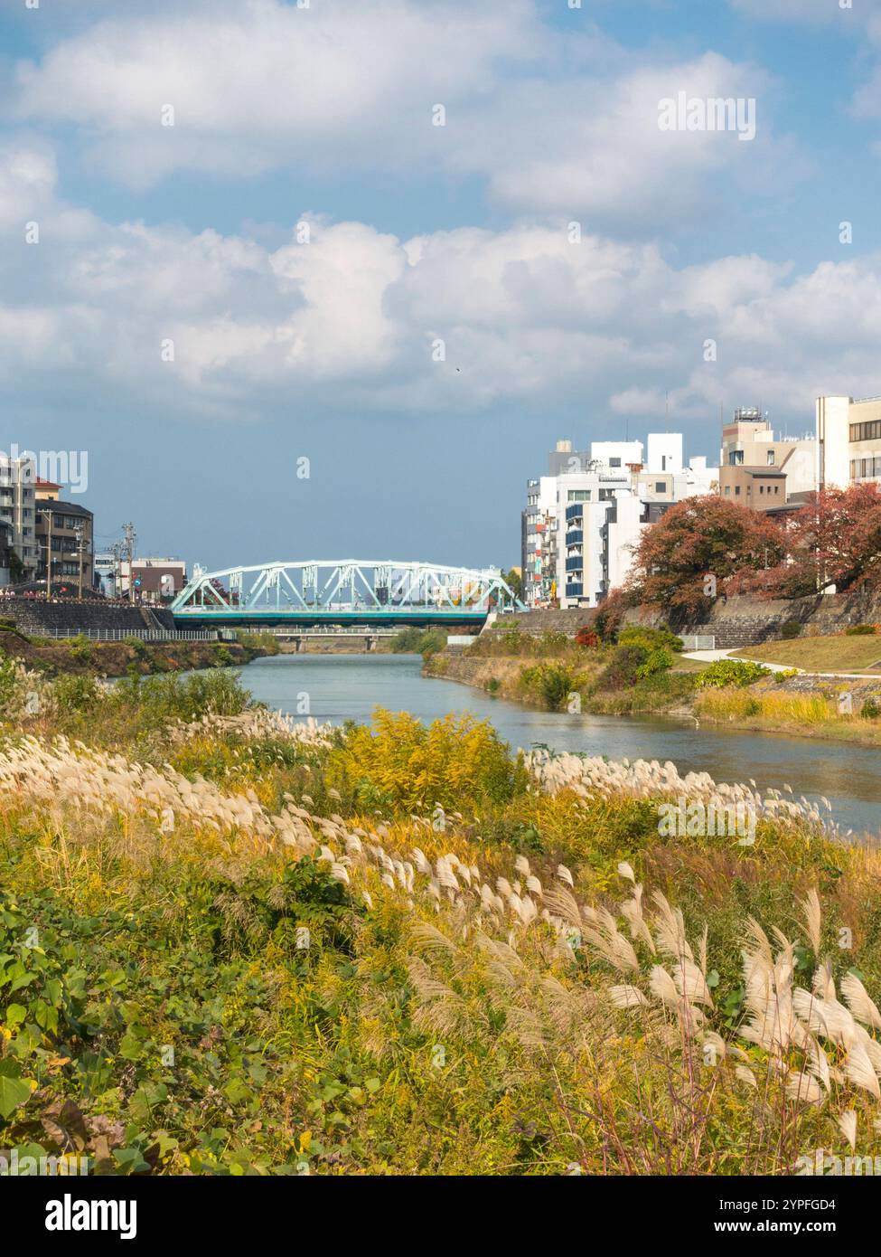 Along the Sai River in Kanazawa/Japan Stock Photo - Alamy