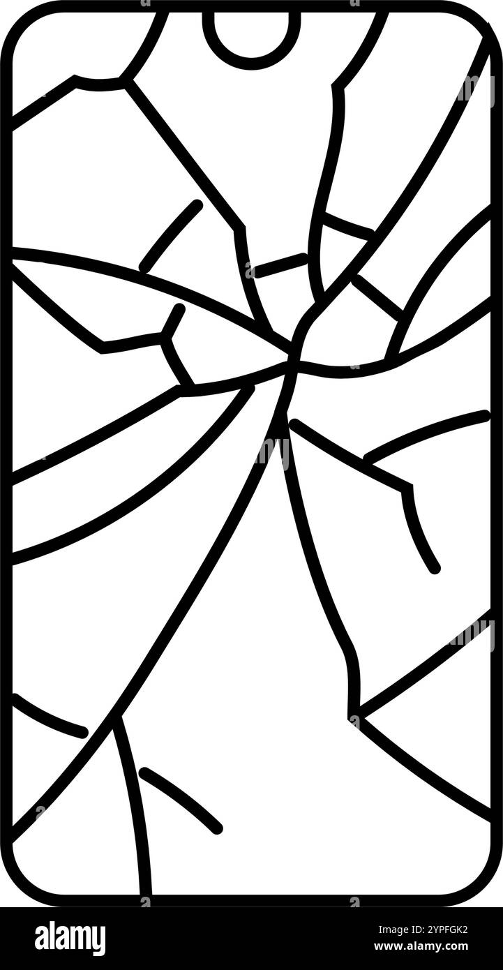 splint for finger fracture line icon vector illustration Stock Vector ...