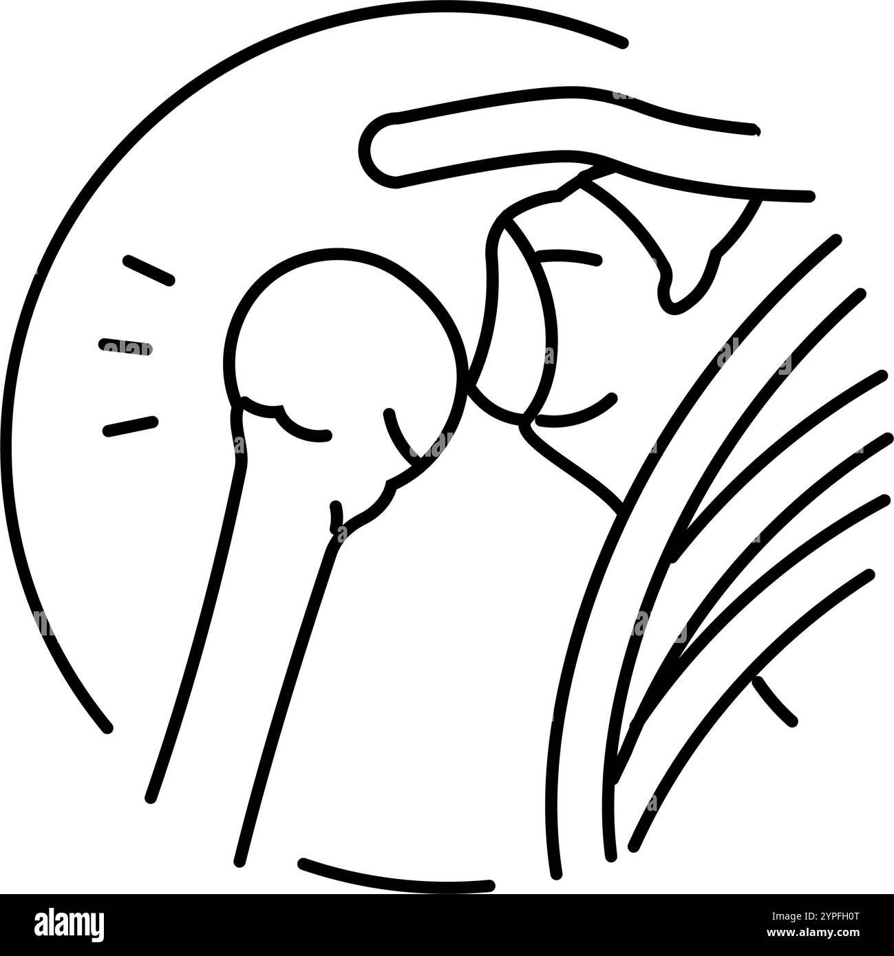 joint dislocation fracture injury line icon vector illustration Stock ...