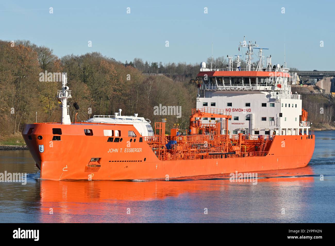 Chemical / Oil Products Tanker JOHN T. ESSBERGER at the Kiel Canal ...