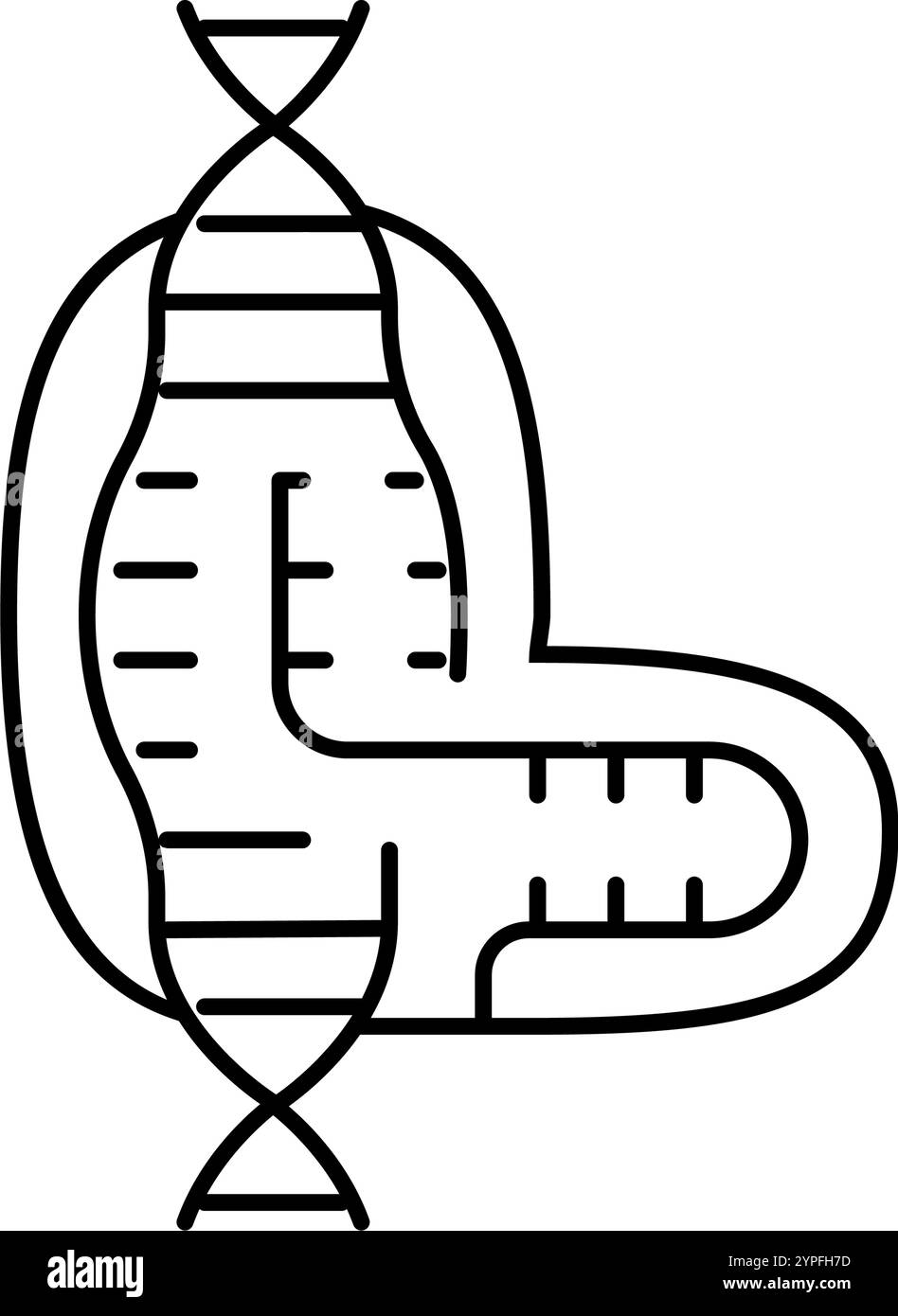 crispr tool genetic engineering line icon vector illustration Stock ...