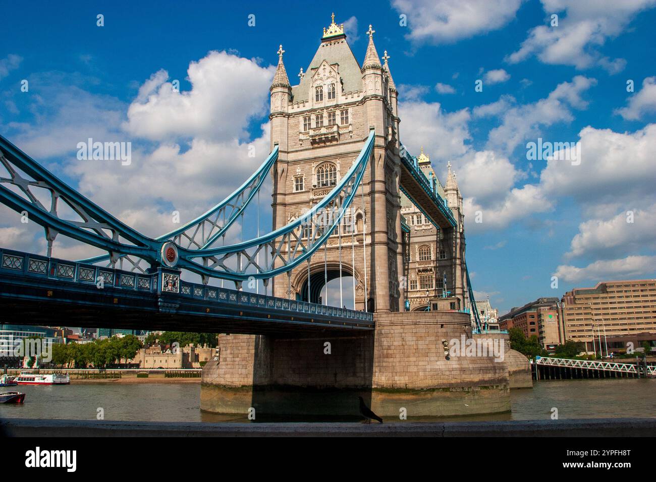 Tower Bridge is a Grade I listed combined bascule and suspension bridge ...