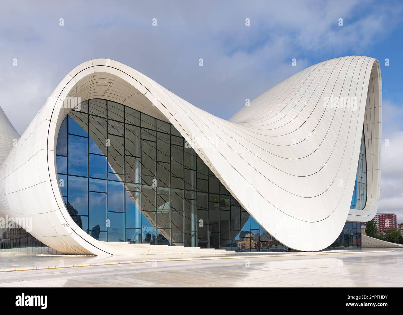 The Heydar Aliyev Centre in Baku, Azerbaijan, represents contemporary ...