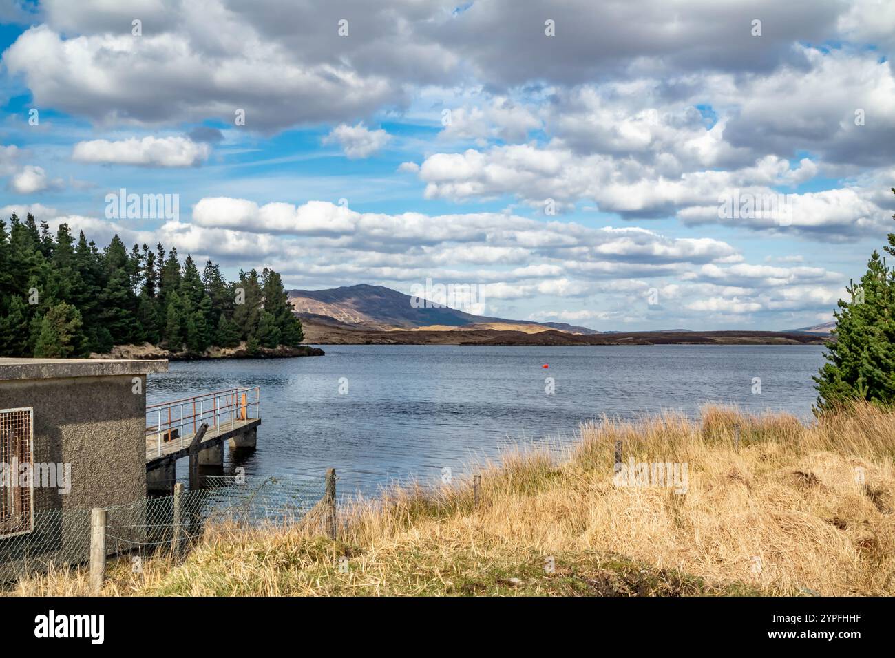 The pump station at Lough Anna, the drinking water supply for Glenties ...