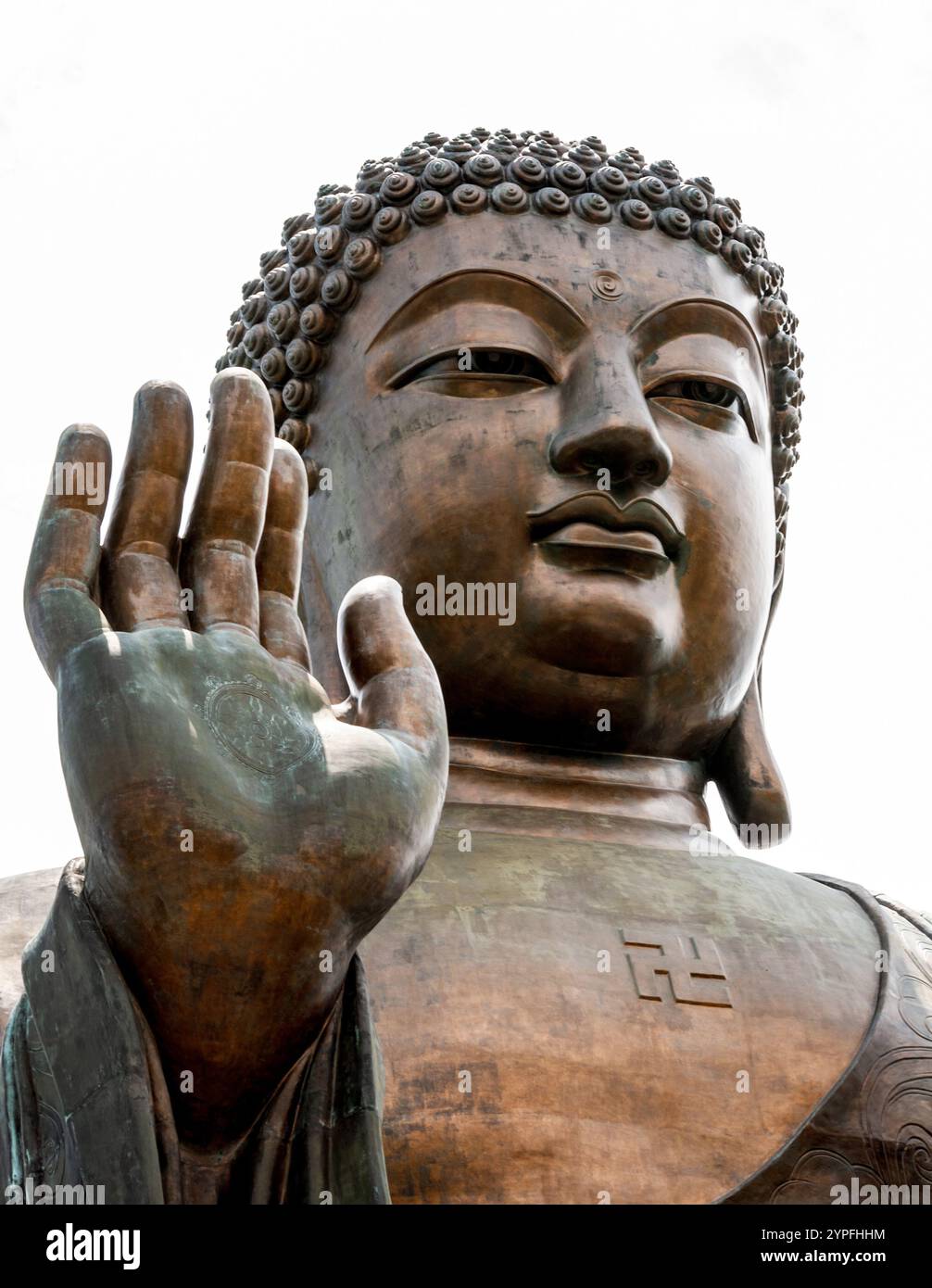 The Big Buddha is a large bronze statue of Buddha, completed in 1993 ...
