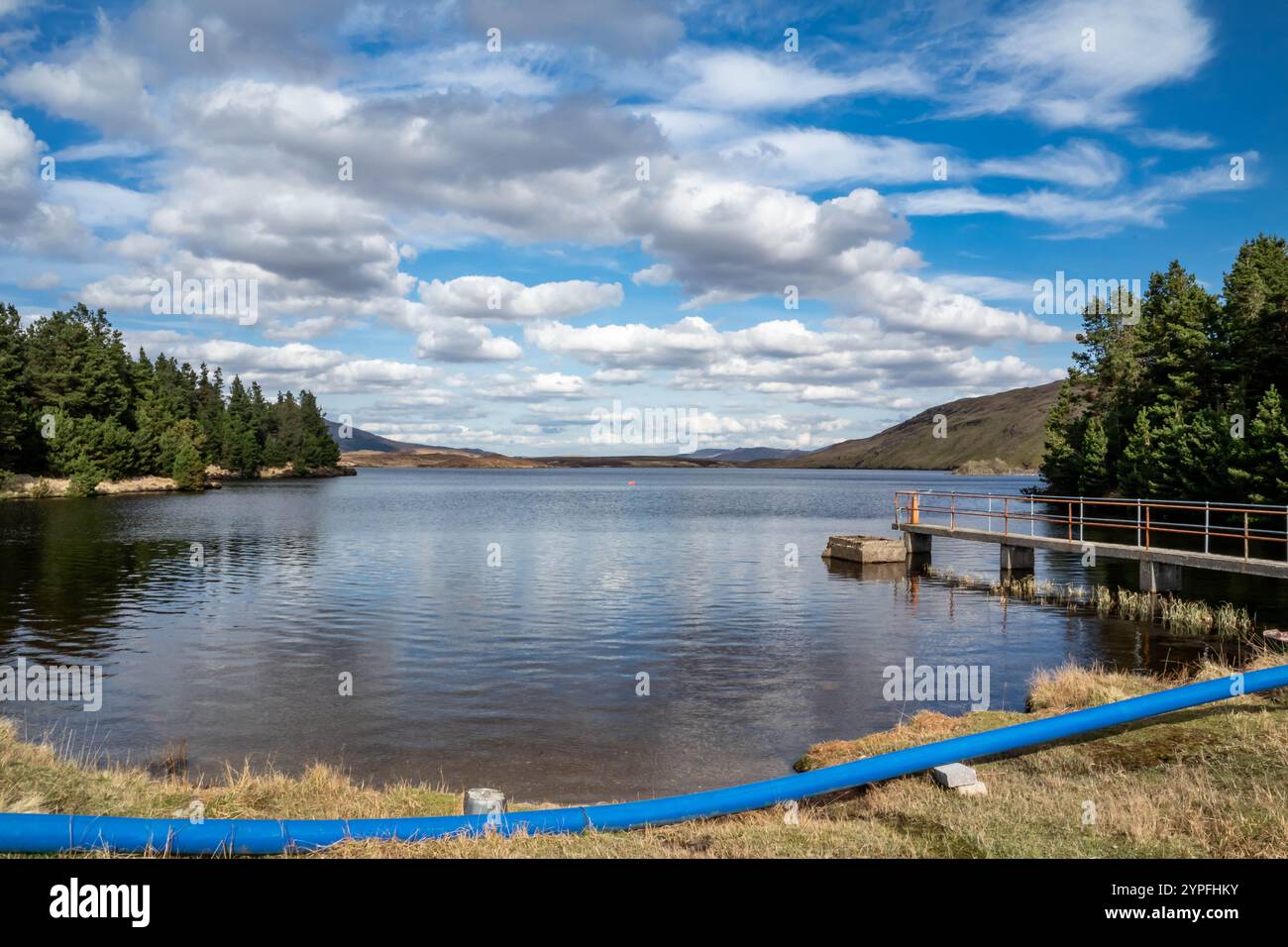 The pump station at Lough Anna, the drinking water supply for Glenties ...