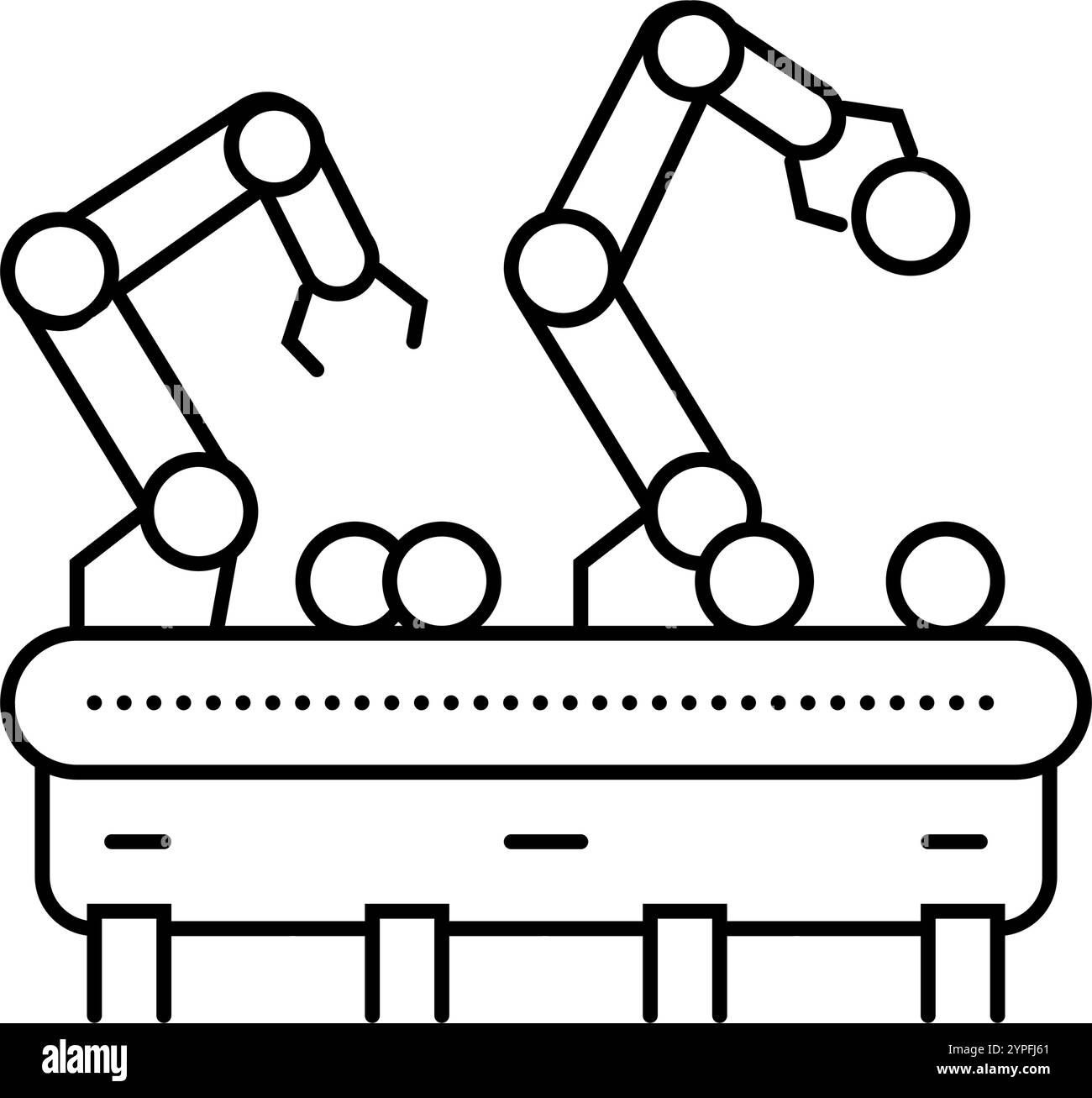 plant care robot harvests line icon vector illustration Stock Vector ...
