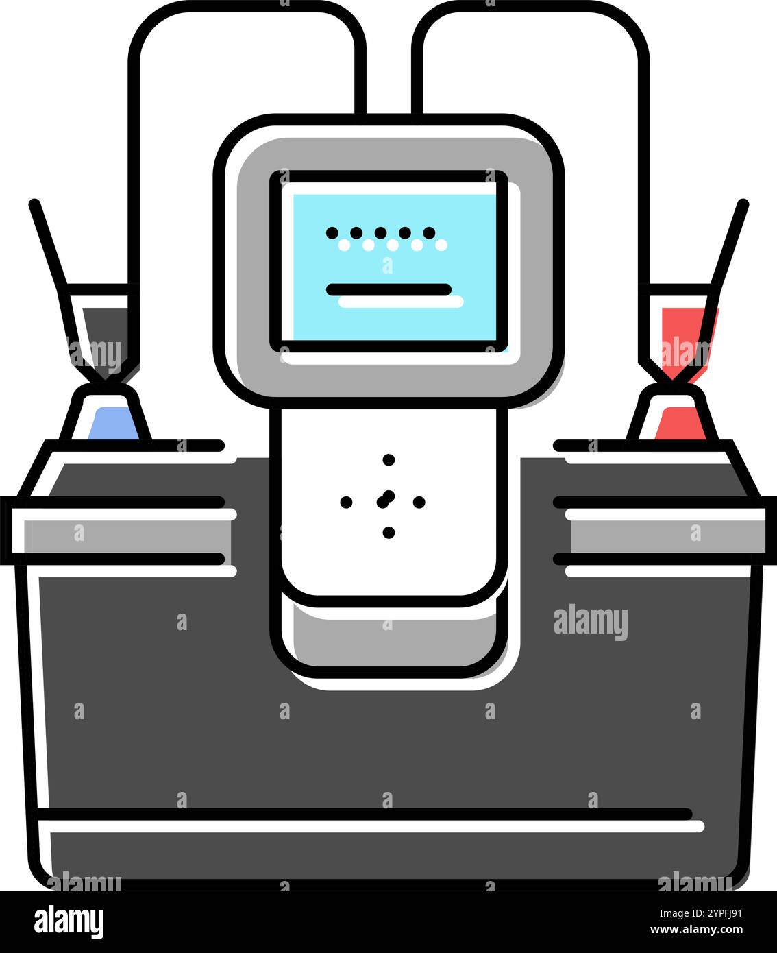 testing battery color icon vector illustration Stock Vector Image & Art ...