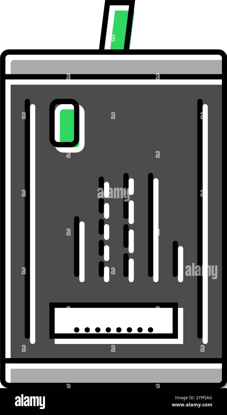 smart battery color icon vector illustration Stock Vector Image & Art ...