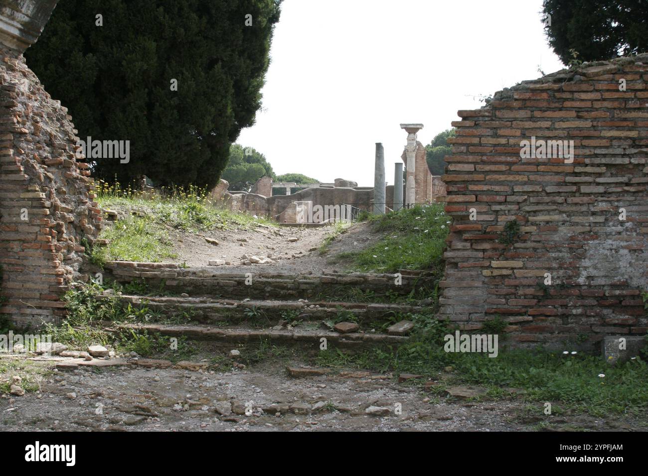Roman architechture in Ostio Antica. Ostia Antica was an ancient Roman ...
