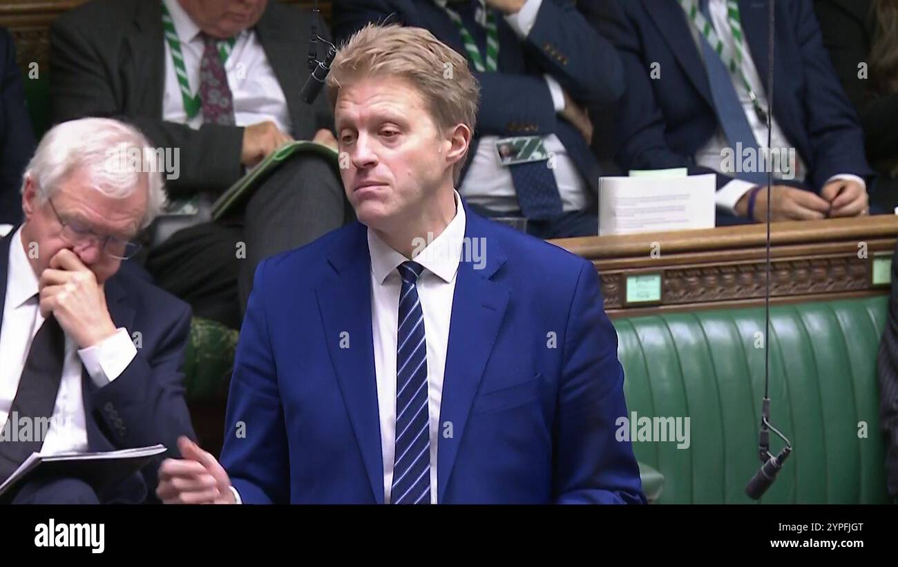 Screen grab of MP Dr Ben Spencer speaking during the debate of the ...