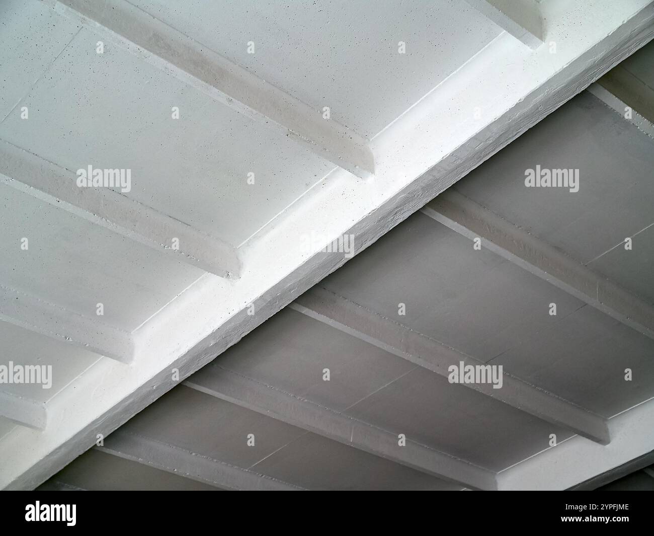 Ceiling concrete floor slab and beams structure, concept image for ...