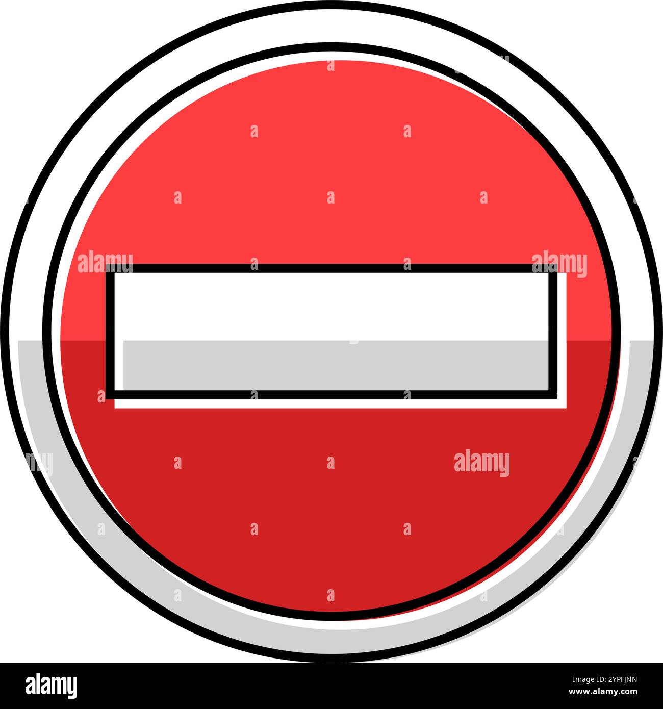 no entry color icon vector illustration Stock Vector Image & Art - Alamy