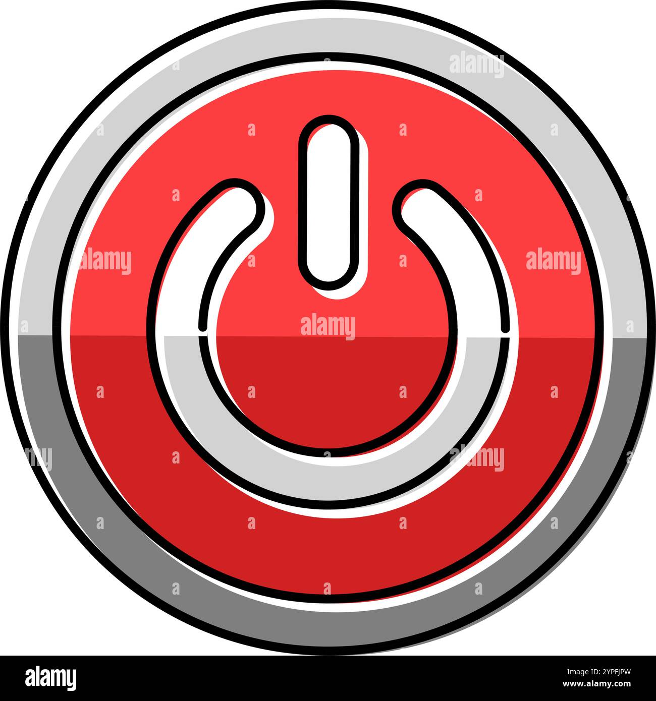 power off color icon vector illustration Stock Vector Image & Art - Alamy