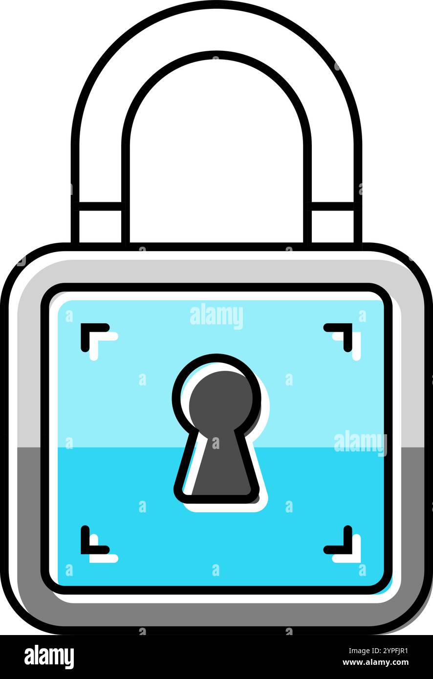 lock close color icon vector illustration Stock Vector Image & Art - Alamy