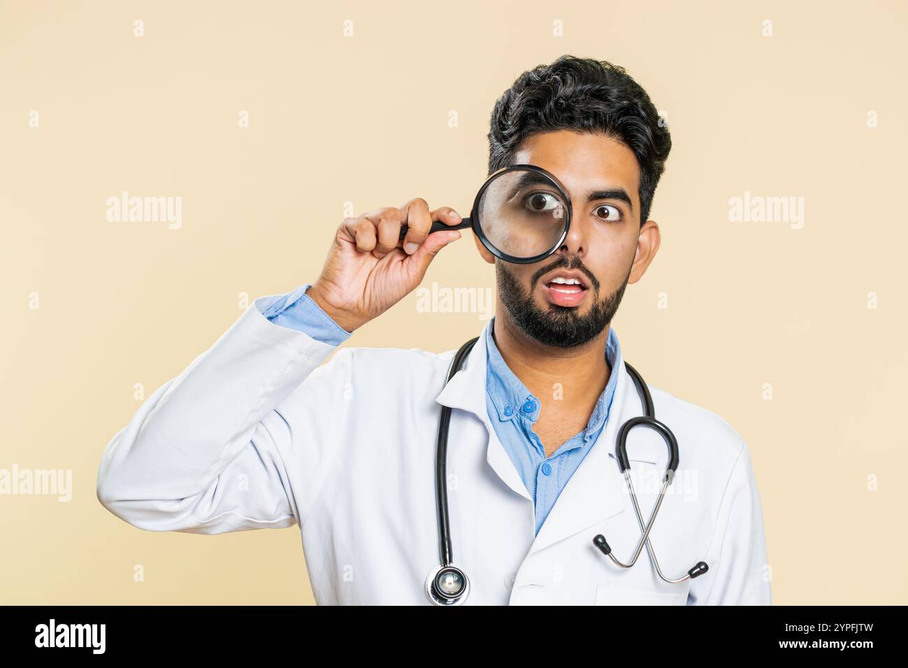 Investigator researcher scientist indian young hi-res stock photography ...