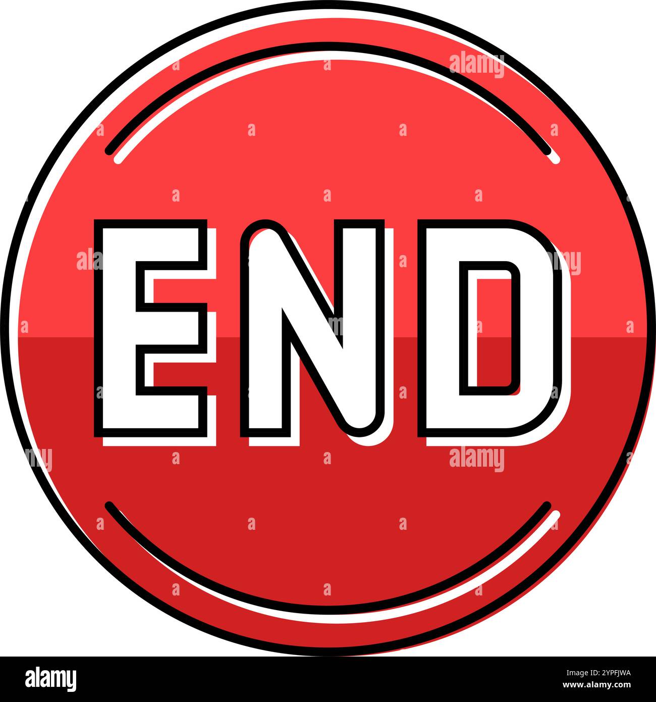 end button color icon vector illustration Stock Vector Image & Art - Alamy