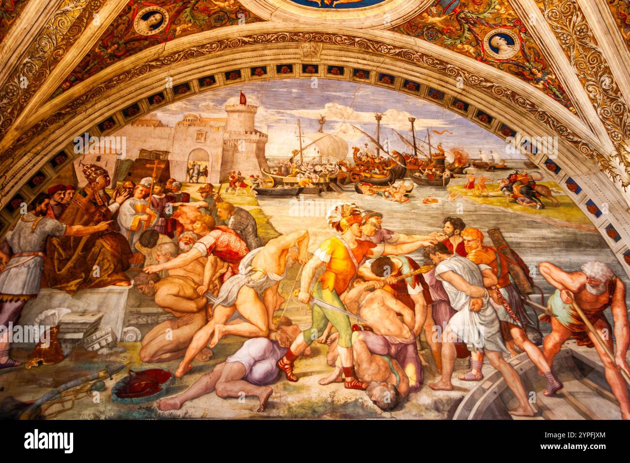 The four rooms known as the Raphael Rooms were painted by Raphael and ...